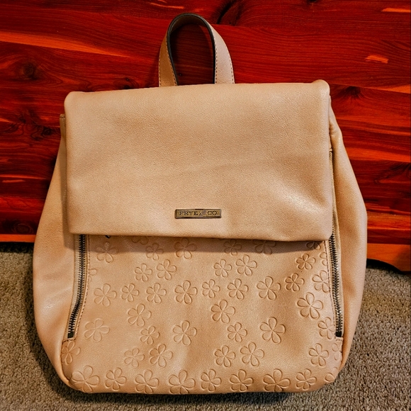 FRYE AND CO. | Bags | Frye And Co Backpack With Lasercut Floral Pattern ...